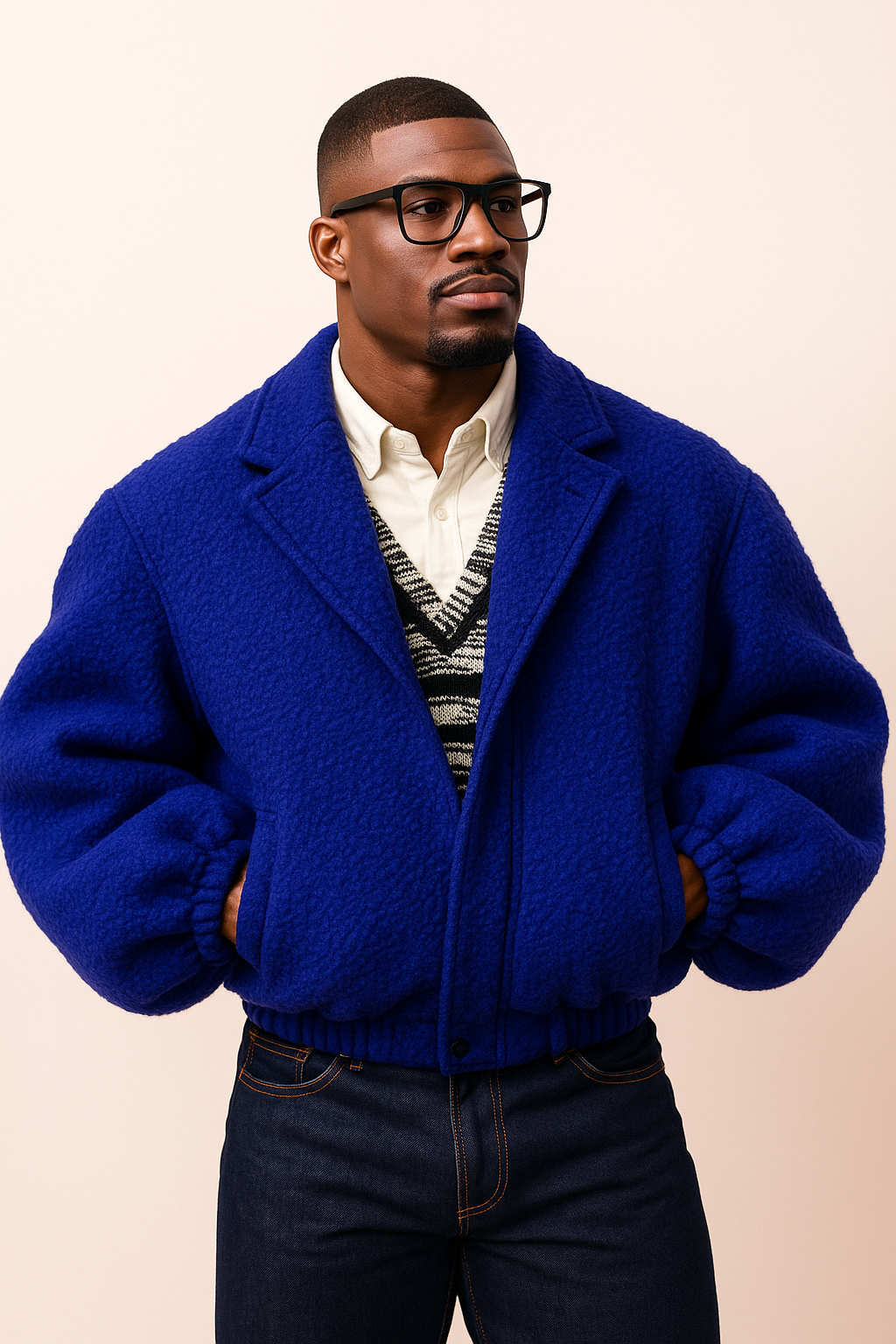 Wool boucle bubble jacket – Lee Rickie Collection